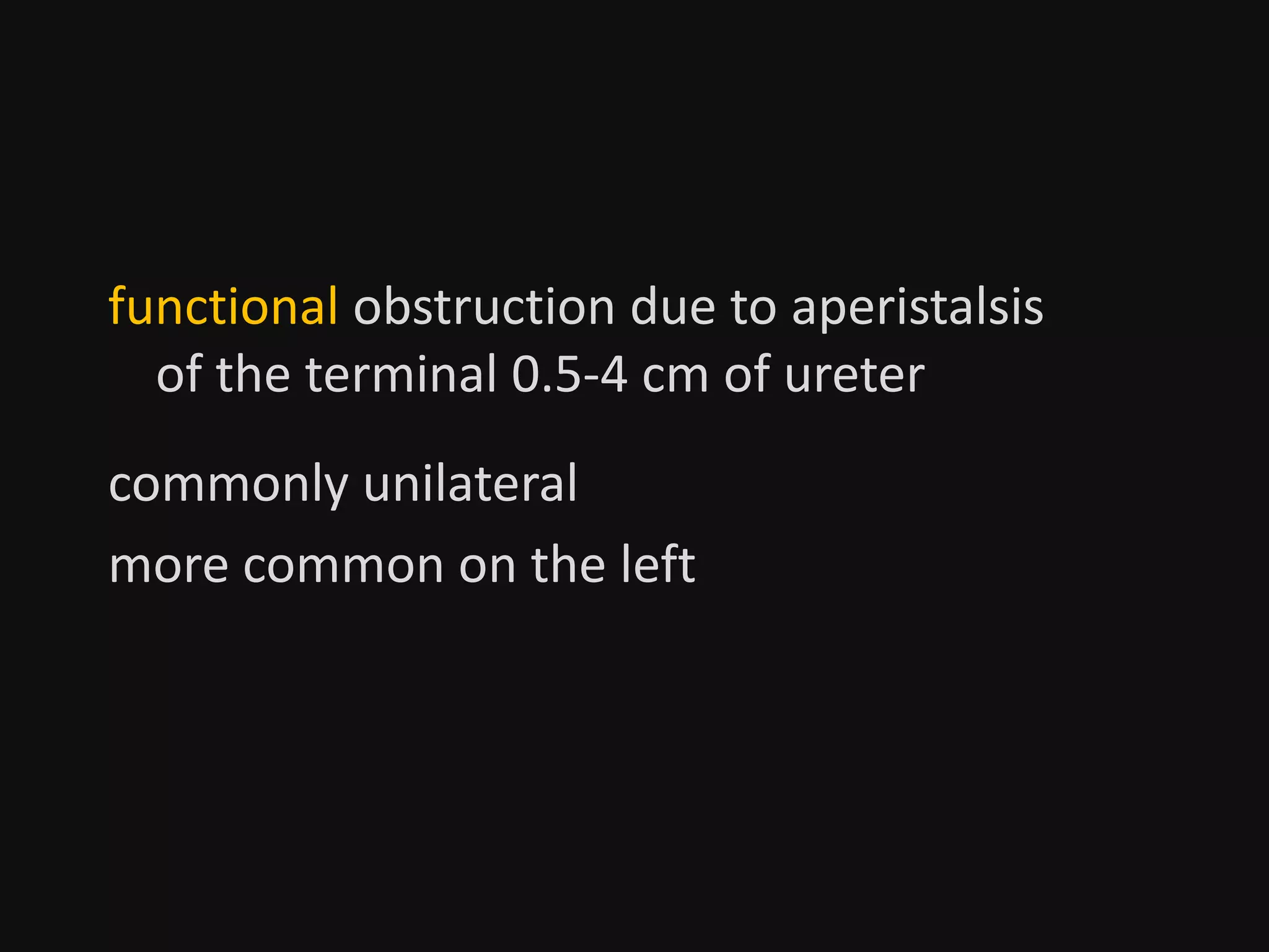 Primary megaureter - imaging findings | PPTX