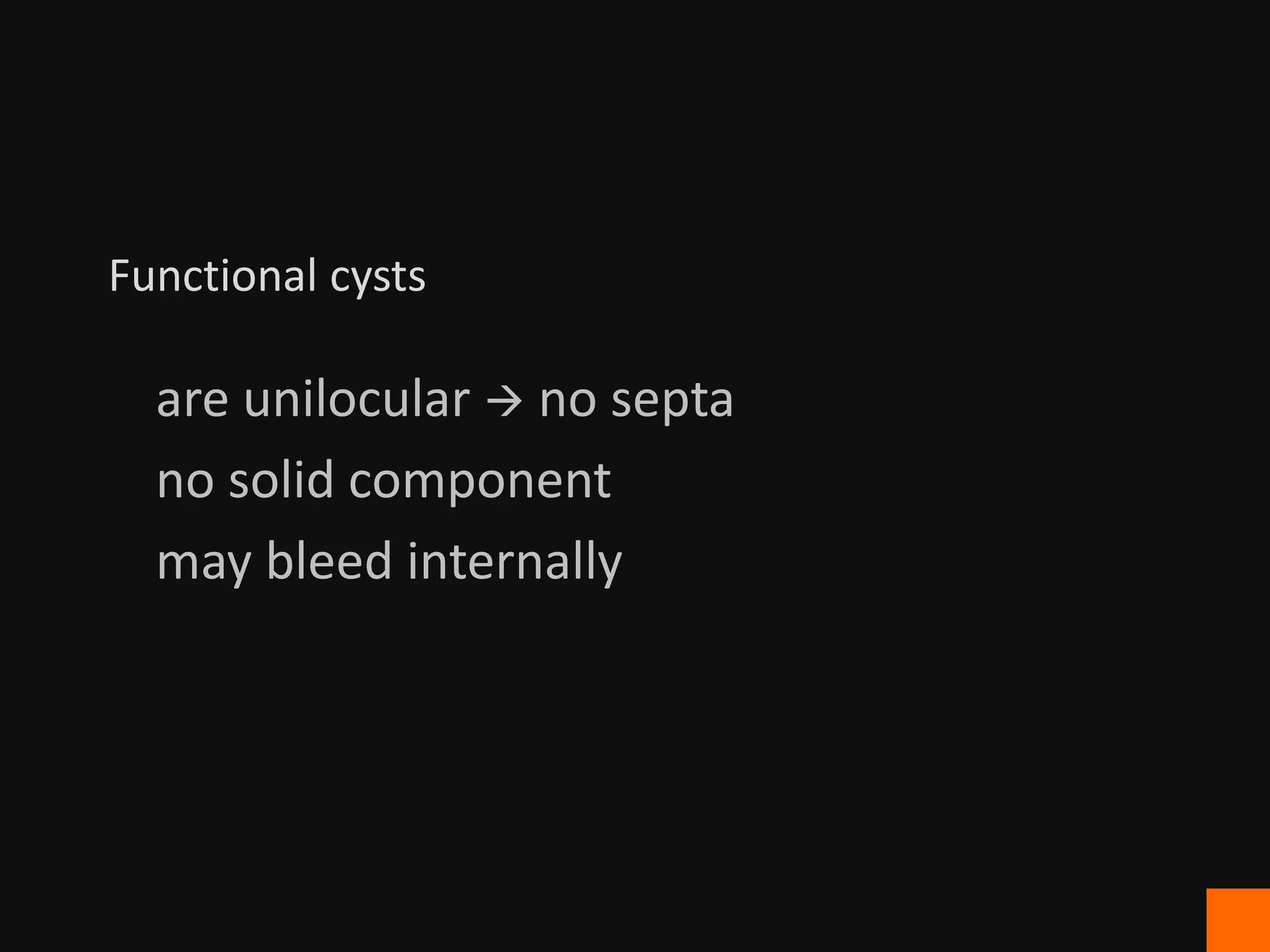 Ovarian cyst - imaging findings | PPTX