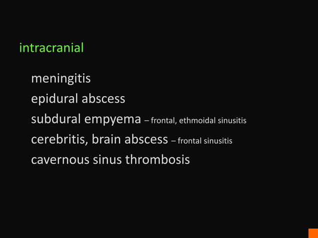 Rhinosinusitis: acute, chronic, and complications - imaging findings | PPT