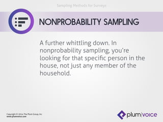 Sampling Methods for Surveys | PPT