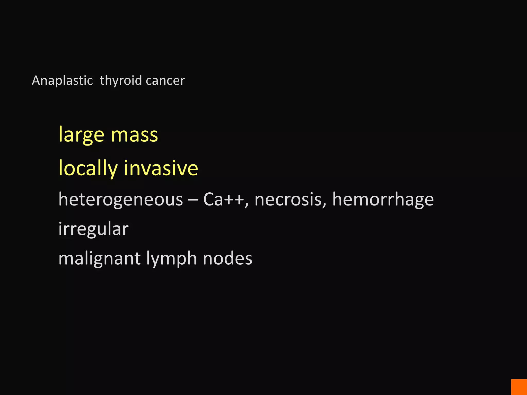 Thyroid cancer - ultrasound findings | PPTX