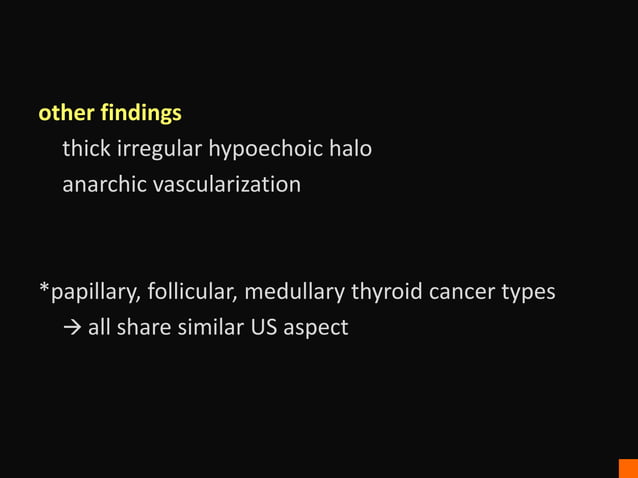 Thyroid cancer - ultrasound findings | PPTX | Thyroid Disorders ...