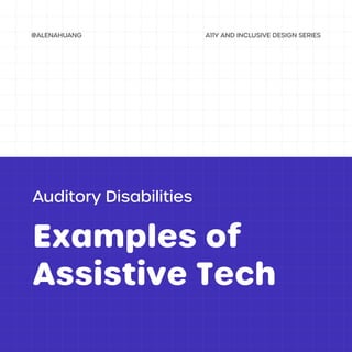 Auditory Disabilities | PDF