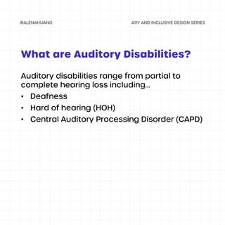 Auditory Disabilities | PDF