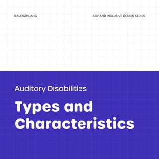Auditory Disabilities | PDF