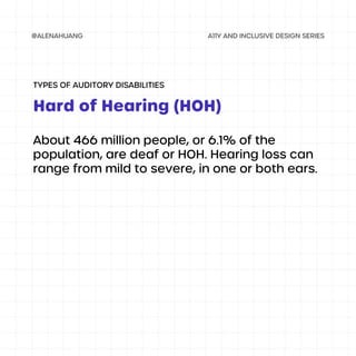 Auditory Disabilities | PDF