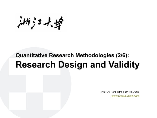 Research Design and Validity | PDF