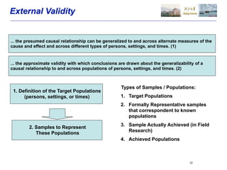 Research Design and Validity | PDF