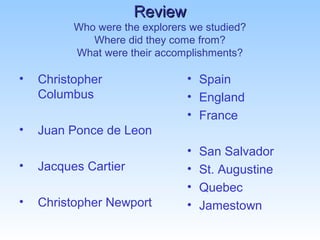 Discovery of America | PPT