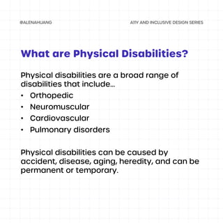 Physical Disabilities | PDF