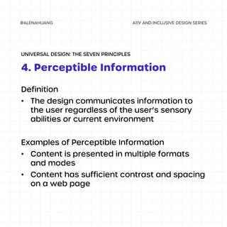 Principles of Universal Design | PDF