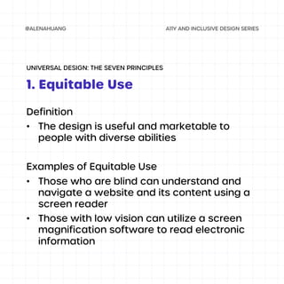 Principles of Universal Design | PDF