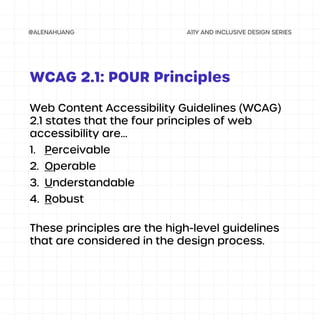 WCAG 2.1 and POUR | PDF
