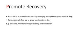 Principles of first aid | PPTX