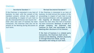 Secretarial Standards 1- Board Meetings - Amendments | PPTX