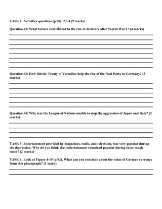 Social Studies 10 and 11 Textbook Key for Counterpoints | DOC
