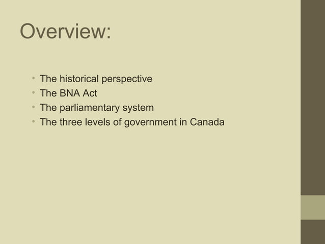Canadian Federal System | PPT