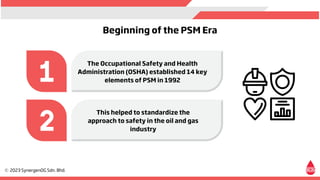 The Journey of Process Safety Management: Past, Present, and Future ...