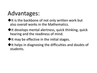 Techniques of Mathematics | PPTX | Homework and Study | Education