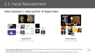 SSII2021 [SS2] Deepfake Generation and Detection – An Overview （ディープフェイクの生成と検出） | PDF