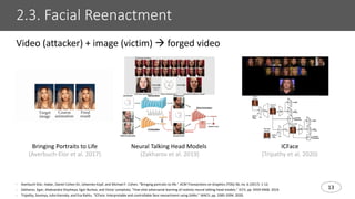 SSII2021 [SS2] Deepfake Generation and Detection – An Overview （ディープフェイクの生成と検出） | PDF