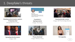 SSII2021 [SS2] Deepfake Generation and Detection – An Overview （ディープフェイクの生成と検出） | PDF