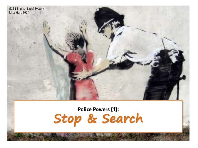Stop and Search | PPTX | Crime & Harmful Acts to Individuals, Society ...