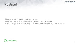 Spark Summit 2016: Connecting Python to the Spark Ecosystem | PDF ...