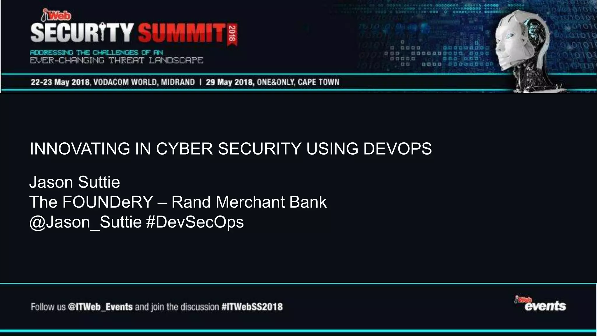 INNOVATING IN CYBER SECURITY USING DEVOPS | PPT