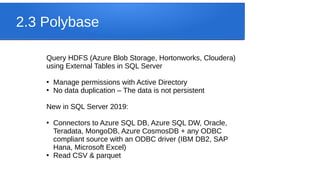 Introduction to SQL Server Big Data Clusters | PDF | Databases | Computer Software and Applications
