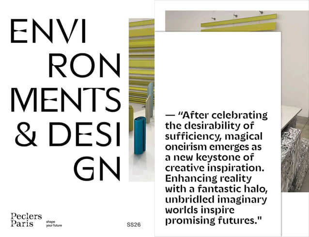 SS26 Environments & Design Peclers Paris Trend Book | PDF