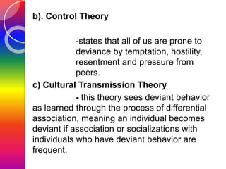 Ss2 report (deviance) | PPTX