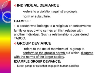 Ss2 report (deviance) | PPTX