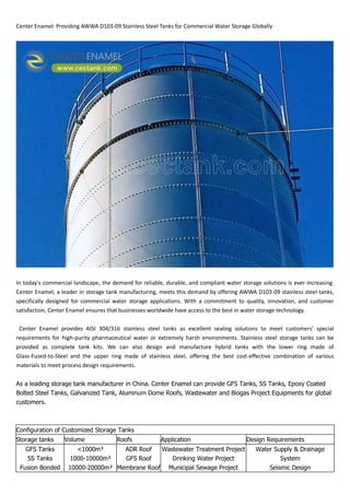 SS304316L stainless steel tanks for Fire Water Tanks.docx
