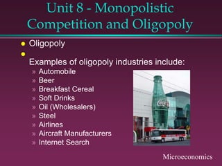 major difference between monopoly and oligopoly | PPT