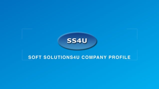 SS4U Capability-presentation | PPT