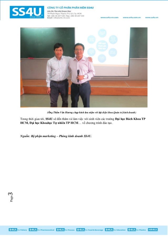 SS4U đến làm việc với sinh viên khoa Quản trị kinh doanh trường Đại học ...