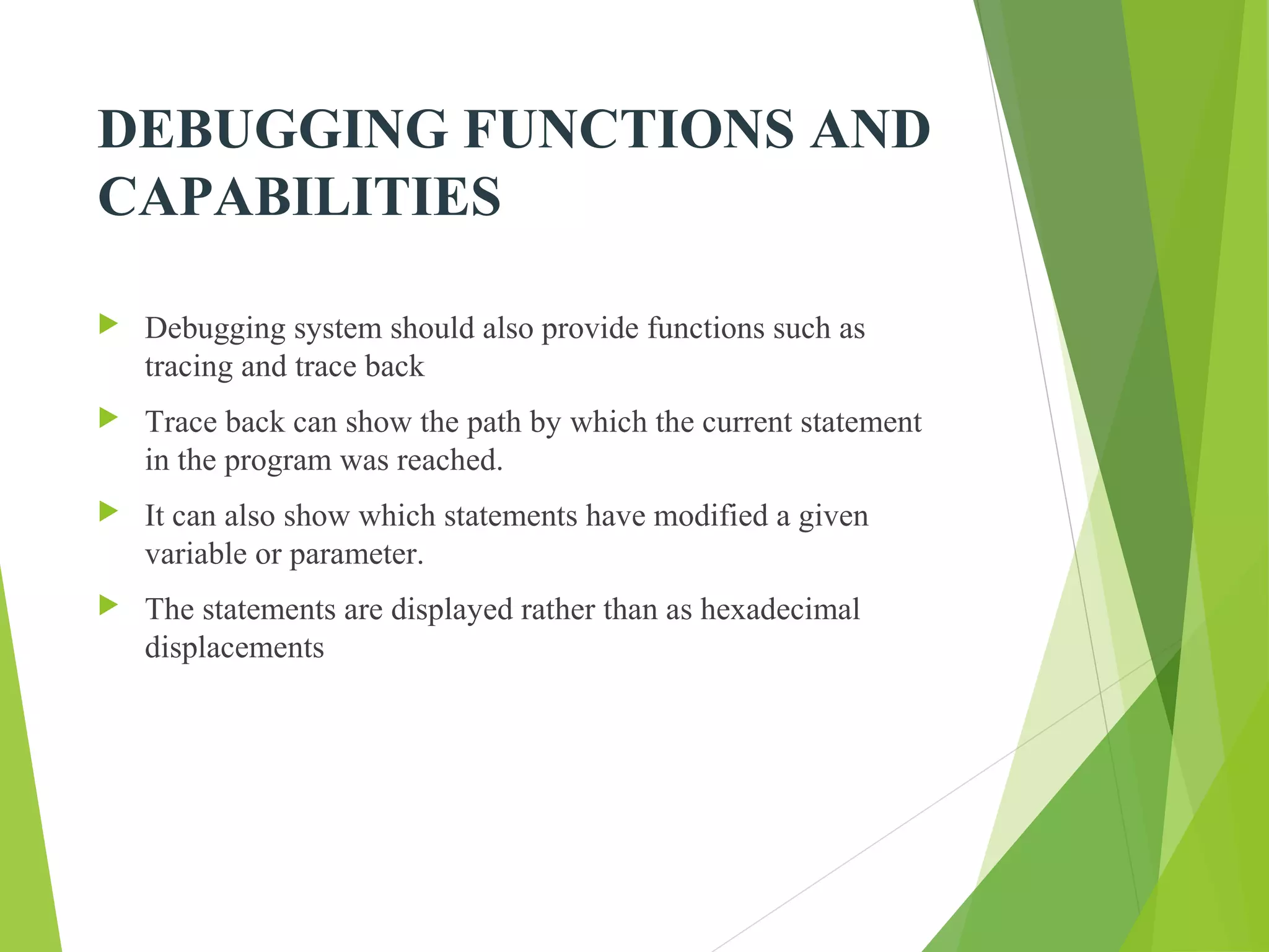 Debugging System Software Ppt Operating Systems Computer