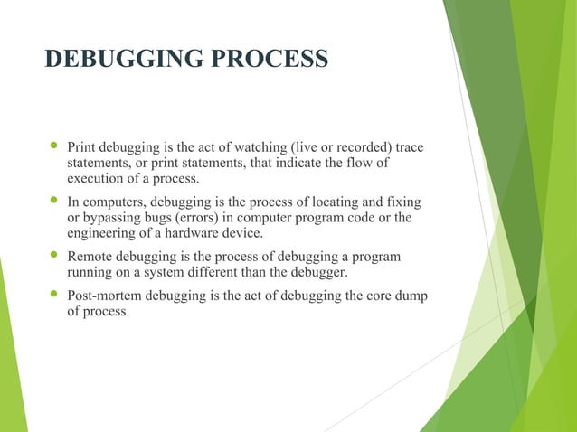 Debugging System Software Ppt Operating Systems Computer