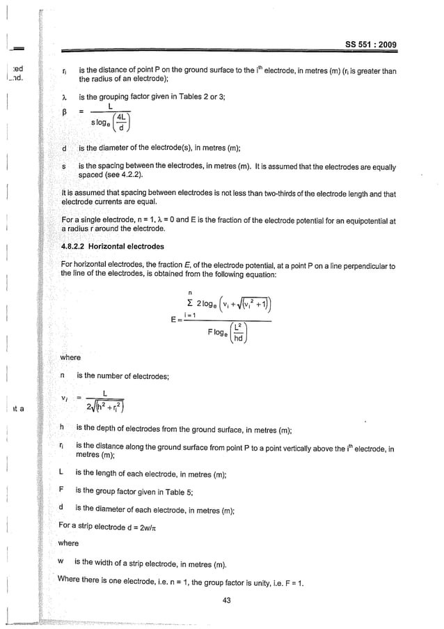 Ss 551 earthing formerly cp16 | PDF