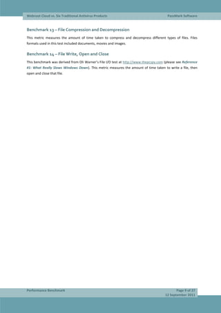 Webroot Cloud vs. Six Traditional Antivirus Products | PDF | Operating Systems | Computer ...