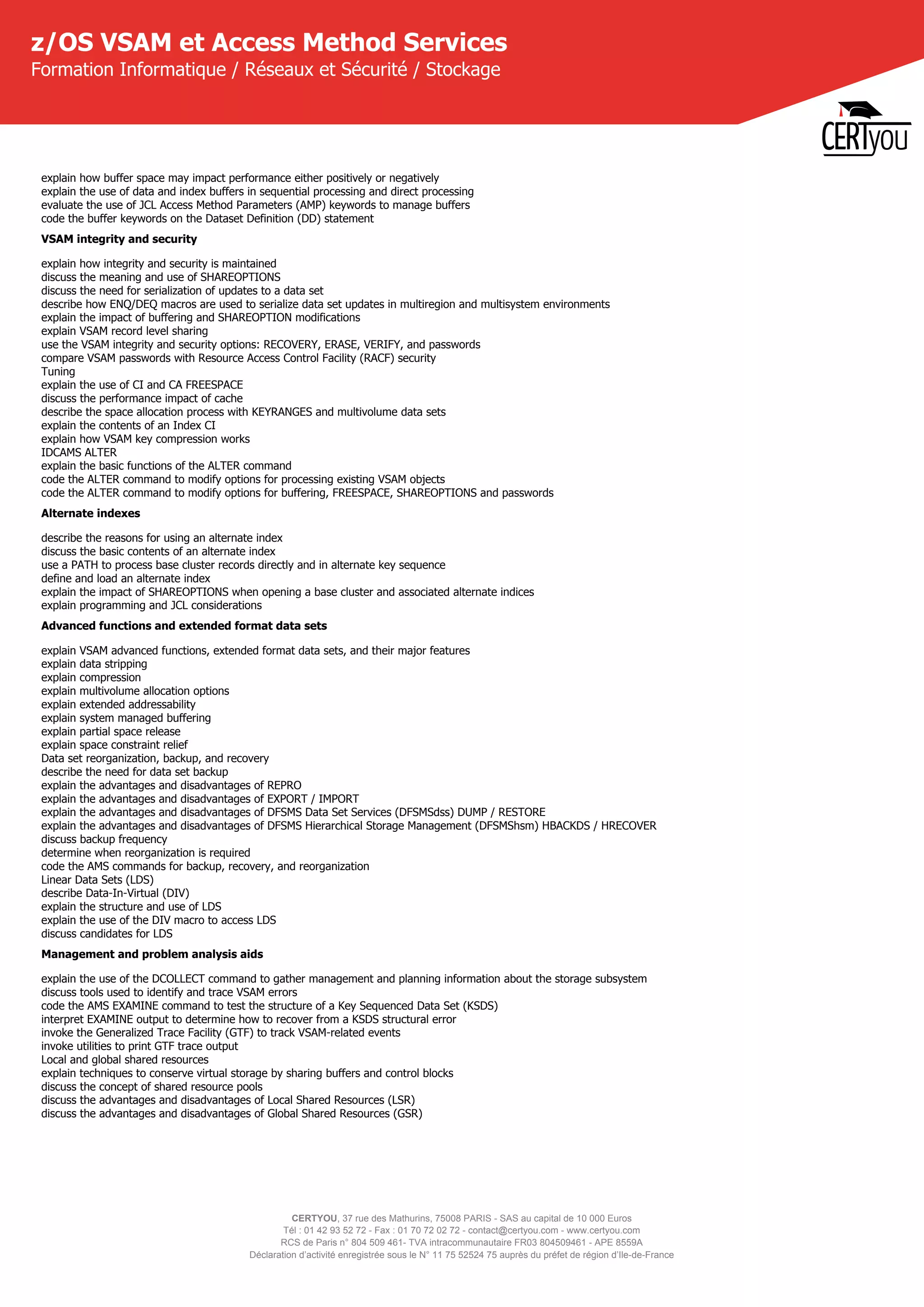 Ss83 g formation-z-os-vsam-et-access-method-services | PDF