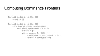 SSA - PHI-functions Placements | PDF | Programming Languages | Computing