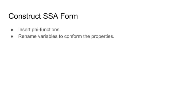 SSA - PHI-functions Placements | PDF | Programming Languages | Computing