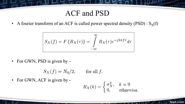 Transformation Of Random Variables And Noise Concepts Ppt