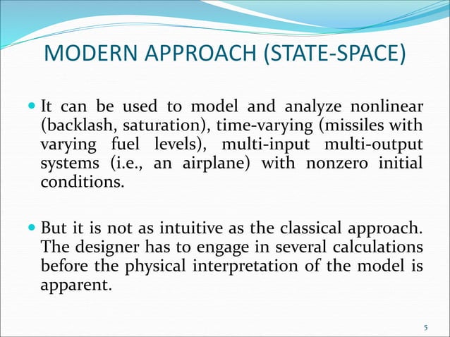 STate Space Analysis | PPT