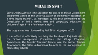 Why Sarva Sikhya Abhiyan in education is nessary? | PPTX
