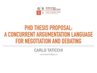 A Concurrent Argumentation Language for Negotiation and Debating | PPT