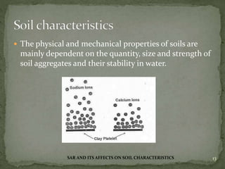 Sodium Adsorption Ratio and its Effects on the Soil Characteristics | PPTX