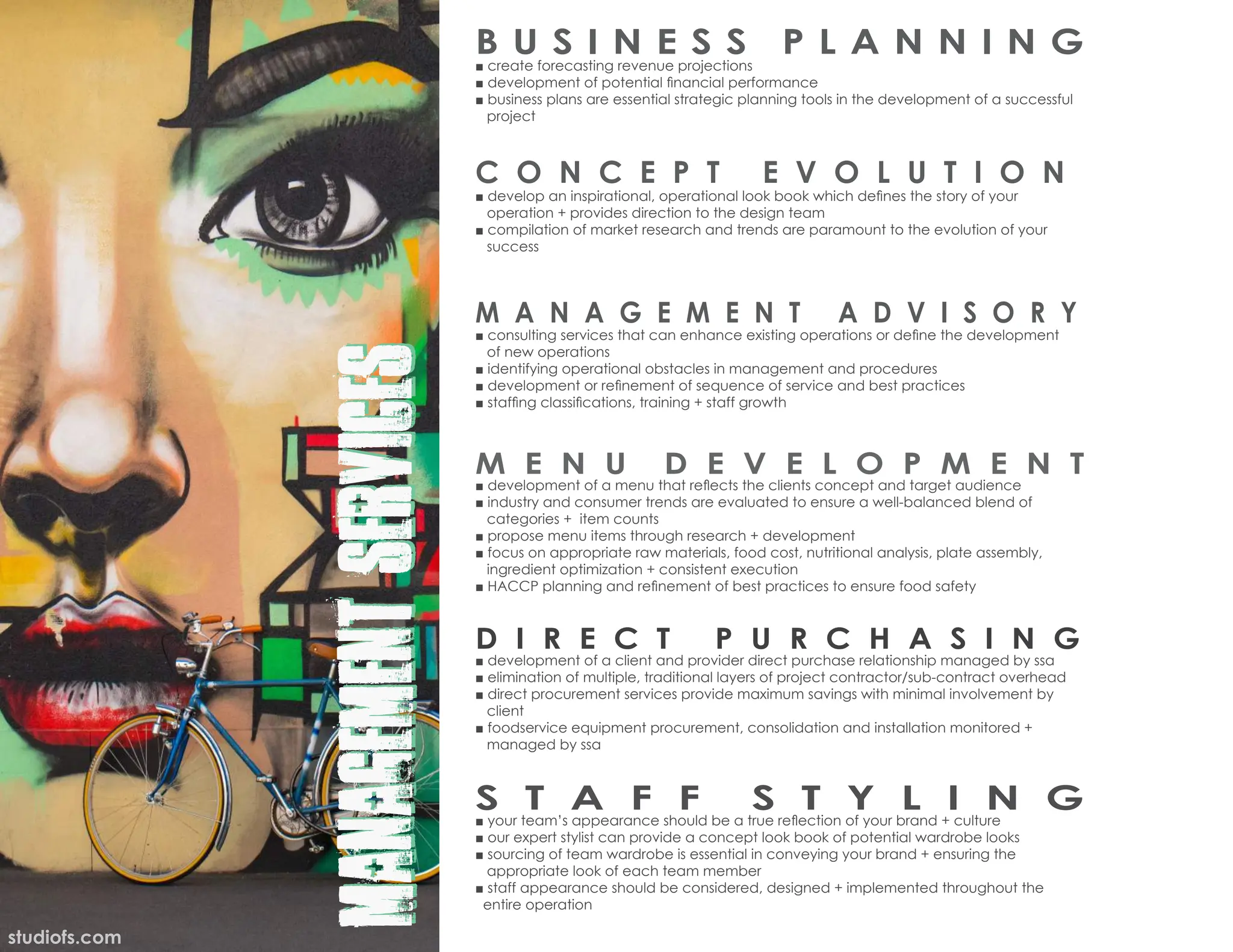 SSA Foodservice Design and Consulting Brochure | PDF